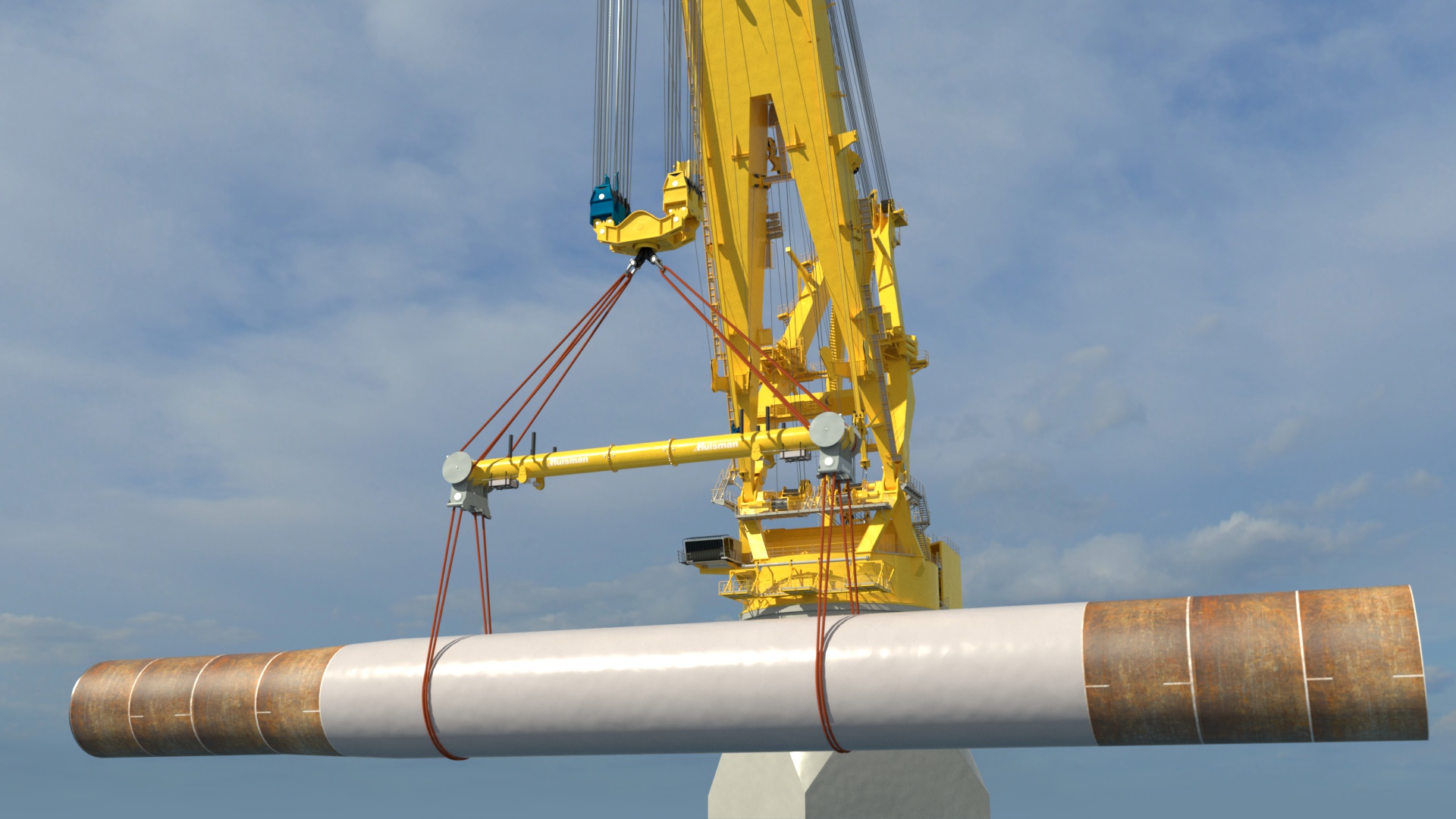 Huisman to equip Jan de Nul with 3,500mt monopile lifting spreader bar