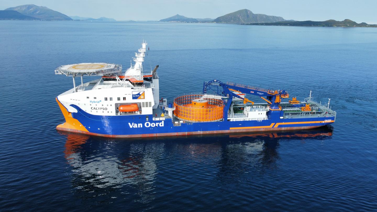Van Oord’s brand new cable-laying vessel Calypso handed over
