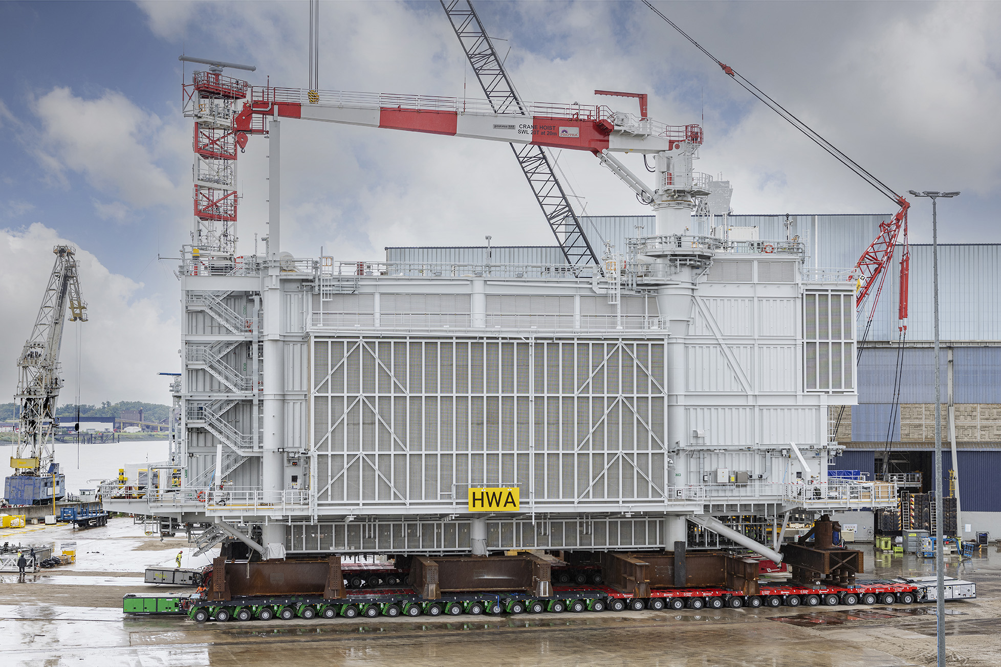 TenneT topside ‘west Alpha’ ready for journey to final destination