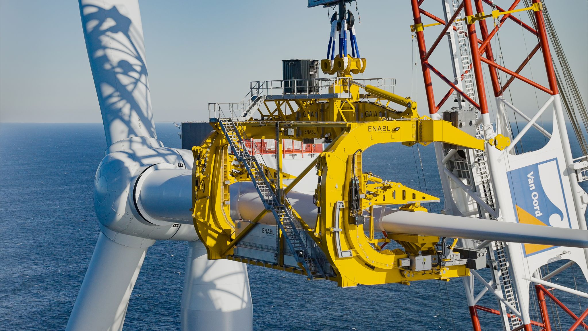 First turbine at South Fork Wind Farm