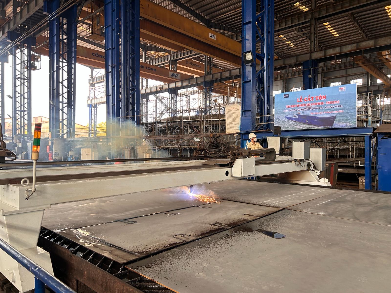 Steel cutting ceremony of new CSOV - Ocean Energy Resources