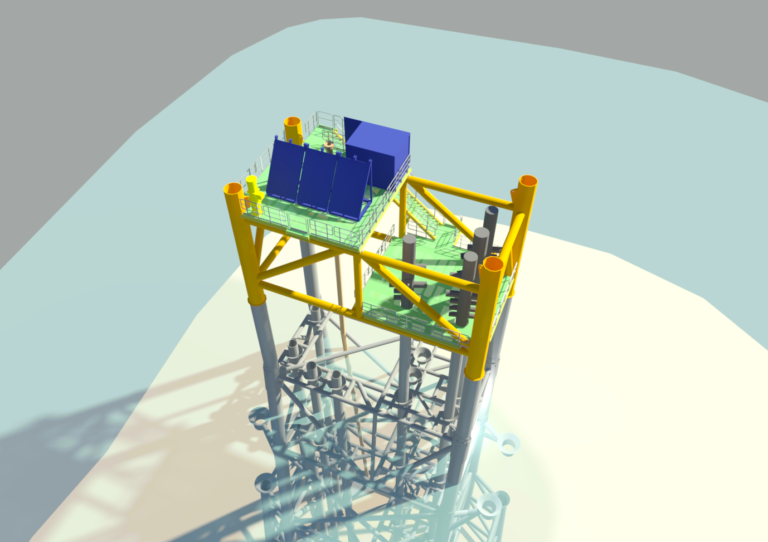 Enersea designs support frame for offshore CCS installation
