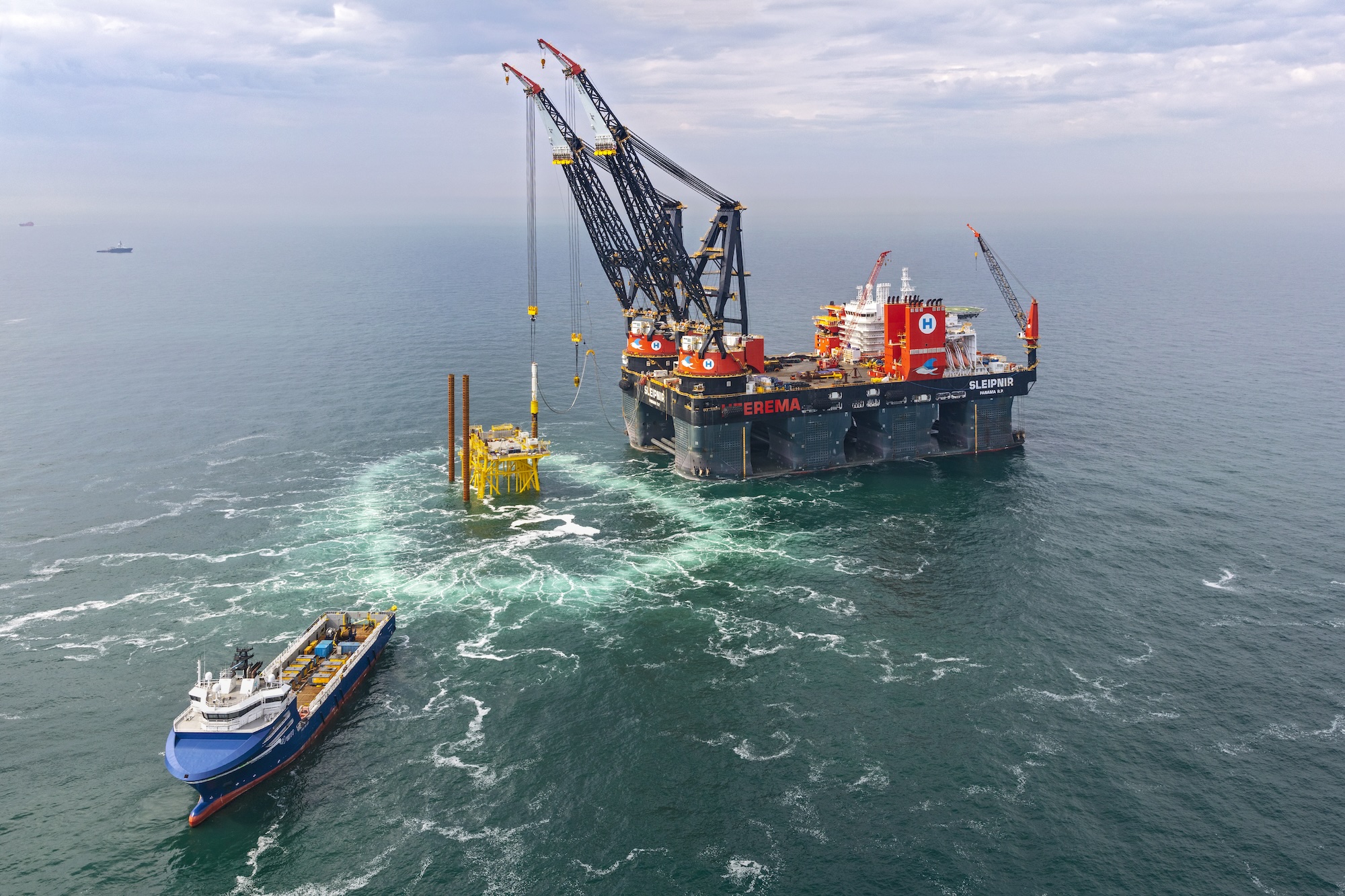 Jacket installed for Hollandse Kust West Beta wind farm