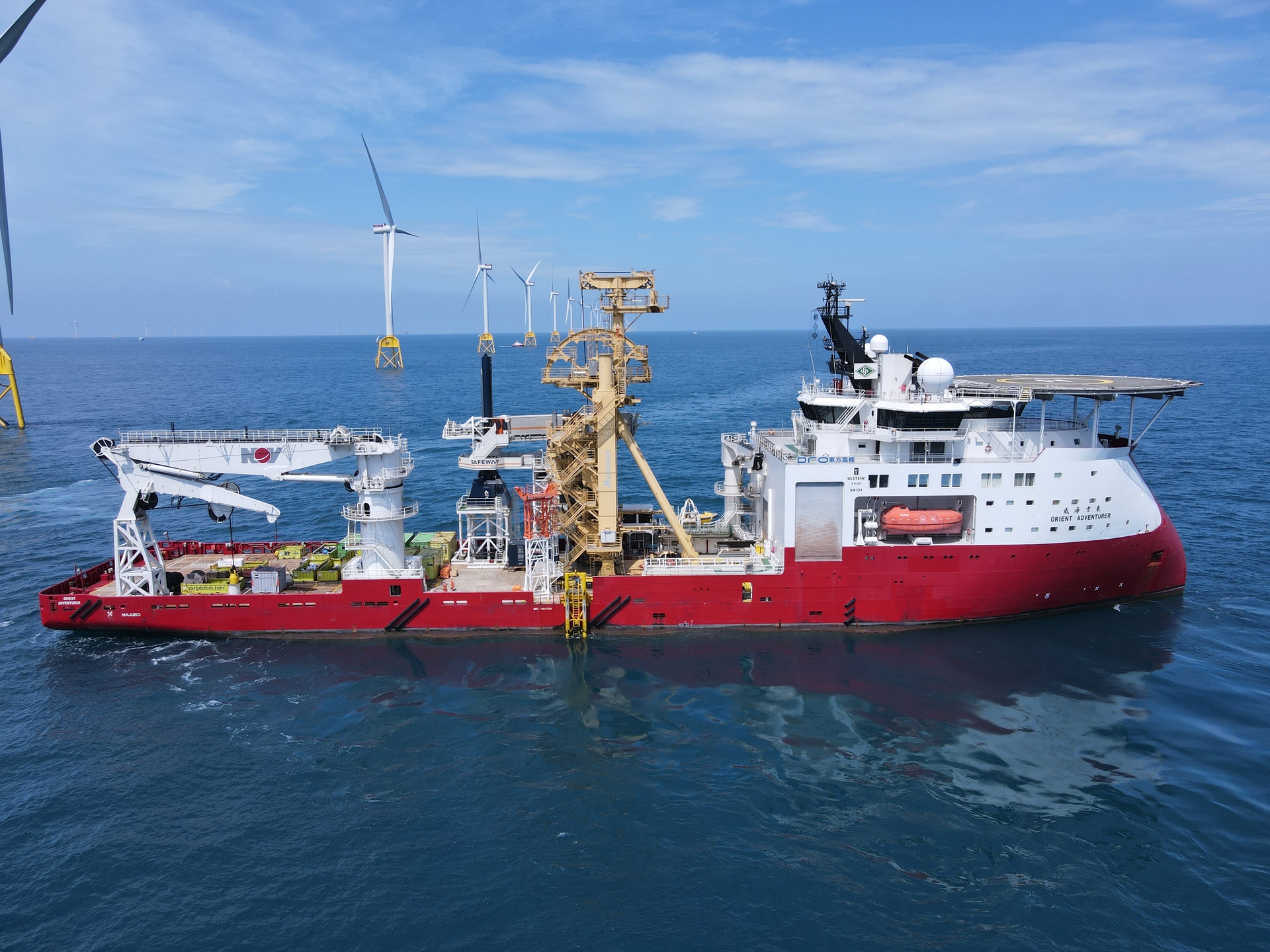 Aftermarket contract for Orient Adventurer cable-laying vessel