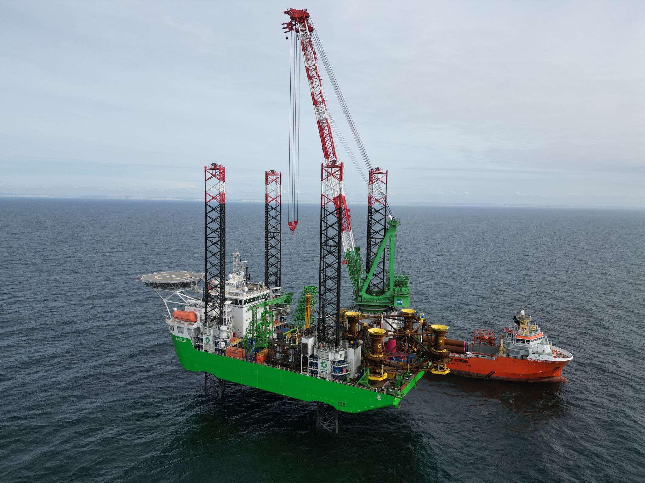 DEME’s Apollo completed pre-piling campaign offshore France