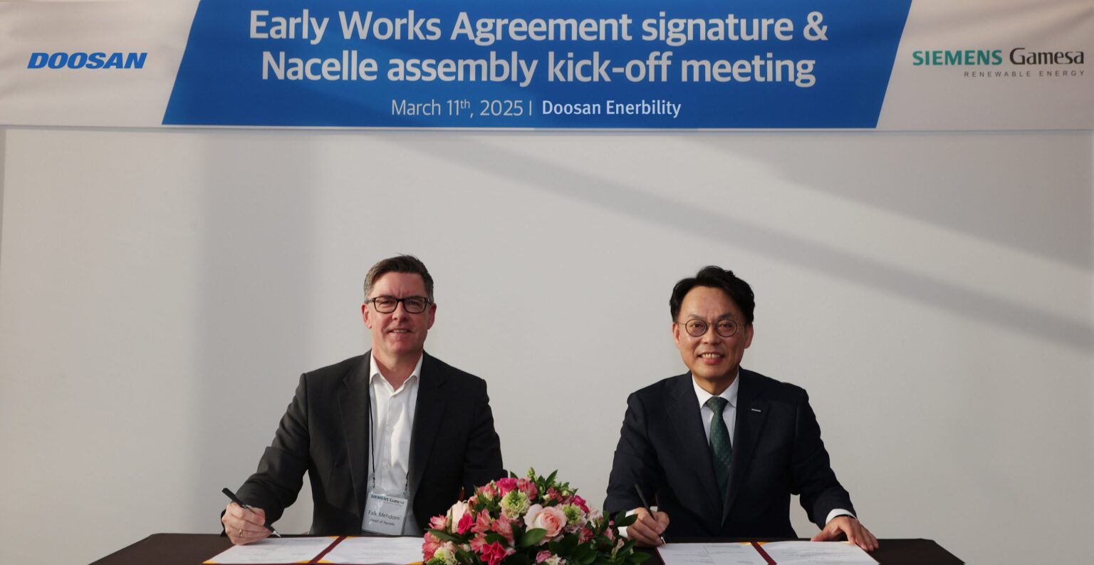 Doosan Enerbility to build 14MW wind turbine factory