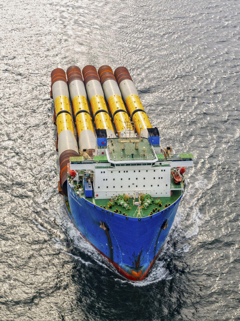 Successful transport of monopiles for Thor OWF