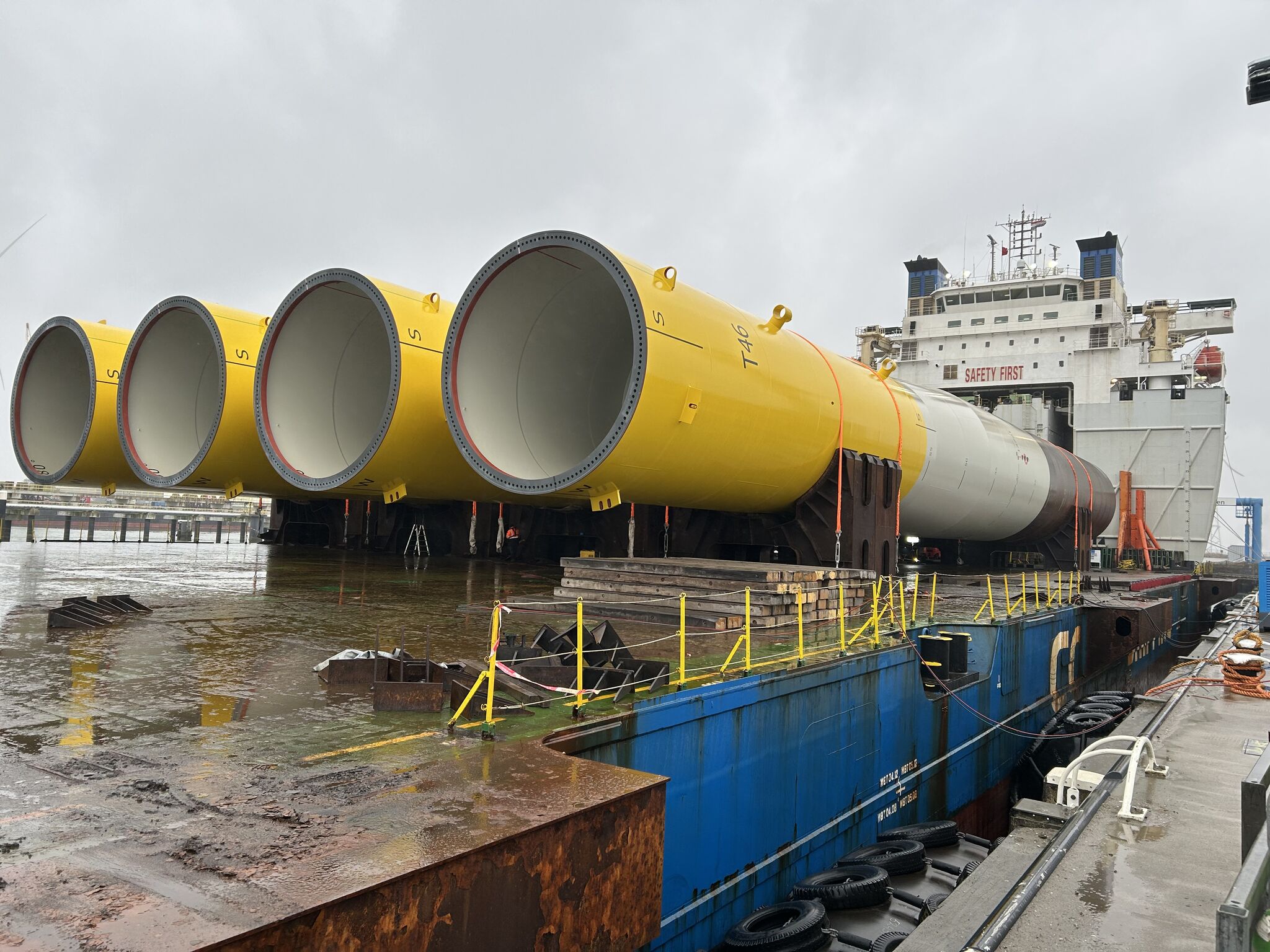 Final batch of monopiles for RWE’s Thor Project