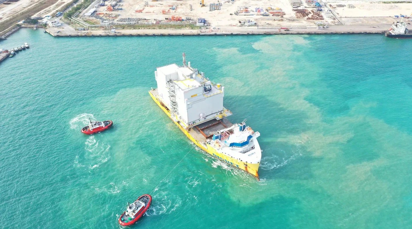 First Hornsea 3 offshore converter station en route to Europe