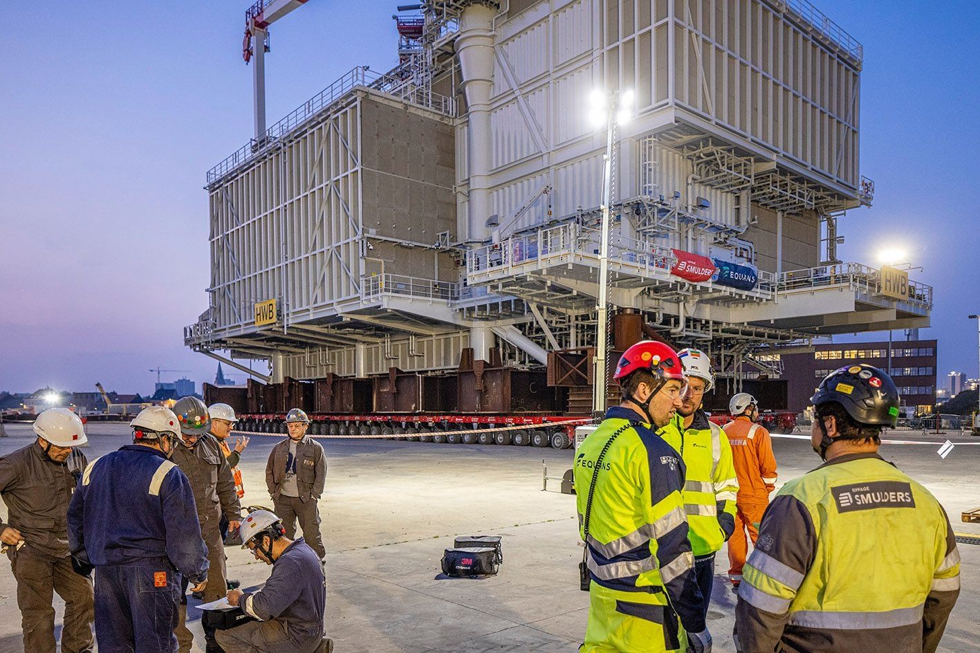 Load out operation topside HKwB completed