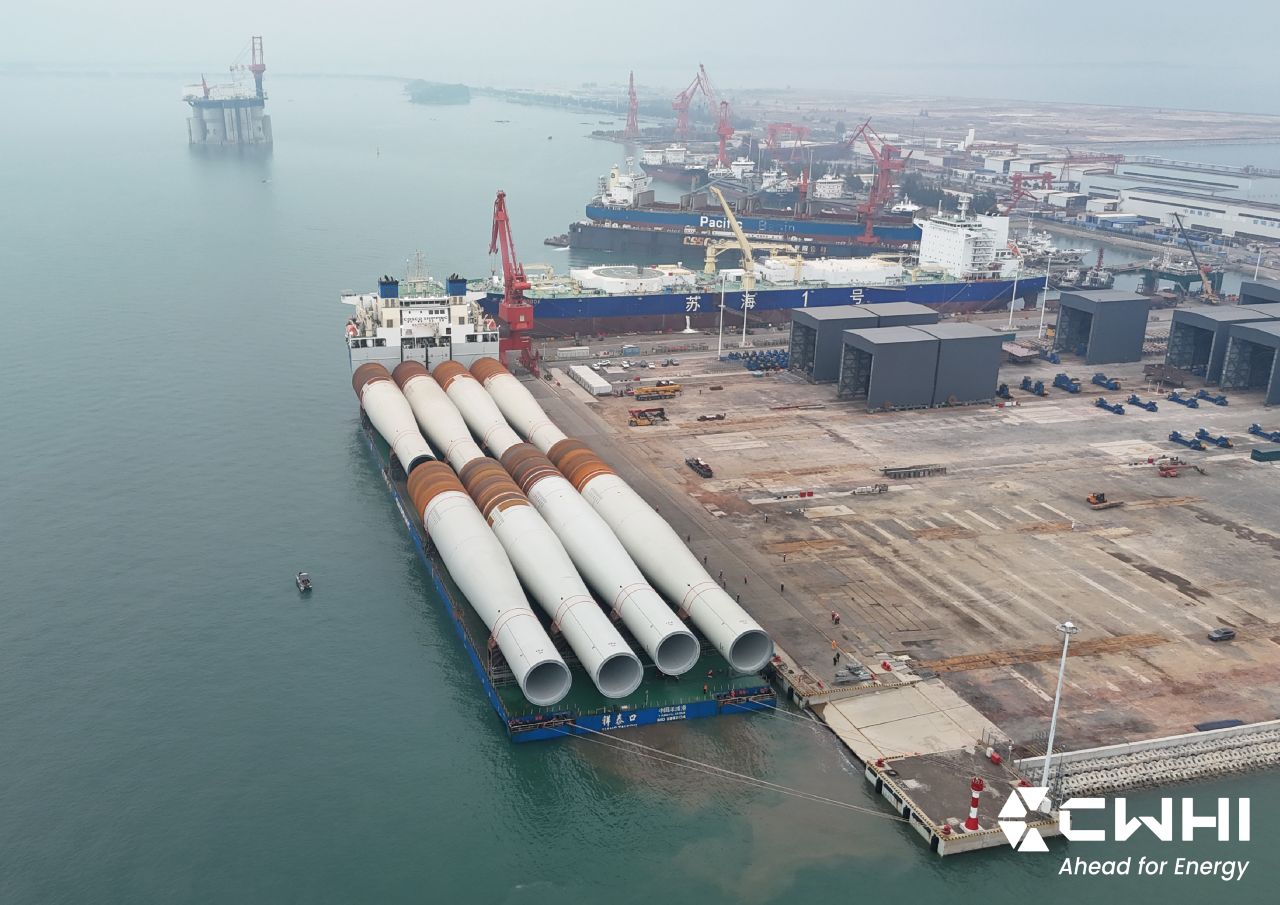 CWHI completes delivery monopiles for Inch Cape OWF