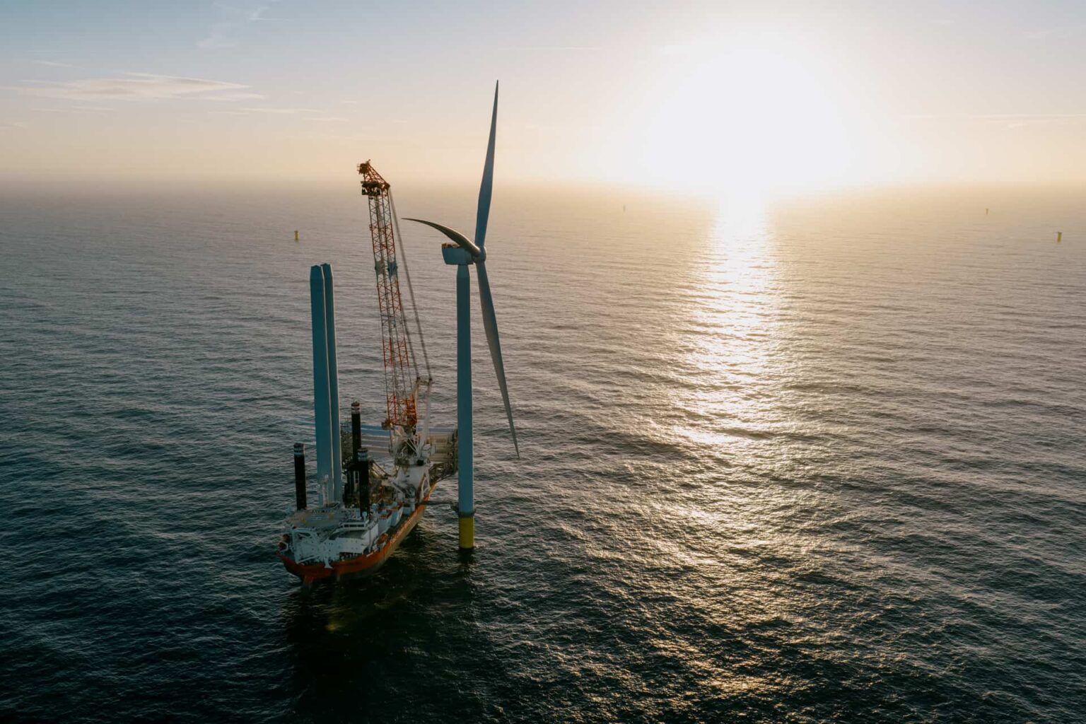 First turbine up at Denmark’s largest offshore wind farm - Ocean Energy ...